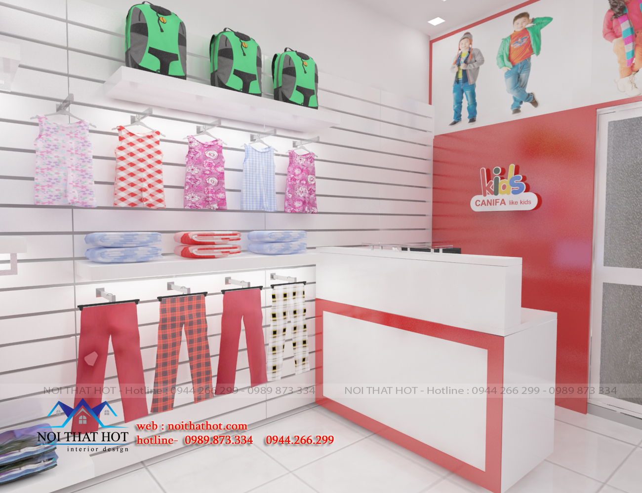 Thiết kế shop canifa kids - anh Thoan- TP Hạ Long
