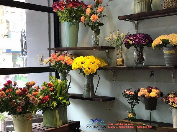 Thi công nội thất cửa hàng hoa tươi July Flowers 40m2