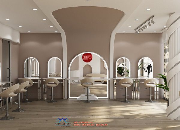 Thiết kế học viện dạy nghề Tóc Academy 50m2 - Nội thất Hot